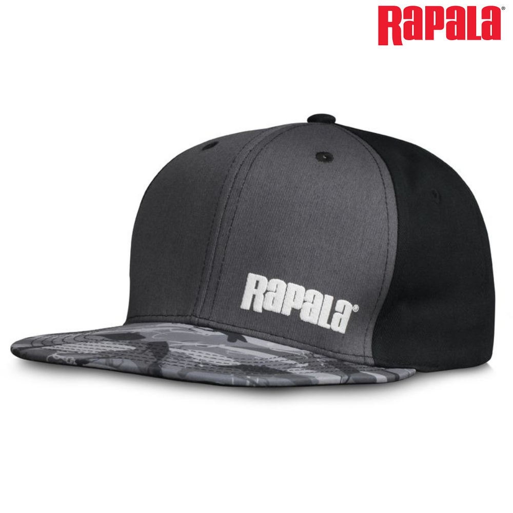 Rapala Lure Camo Flat Brim Cap - Littlehampton Angling ltd