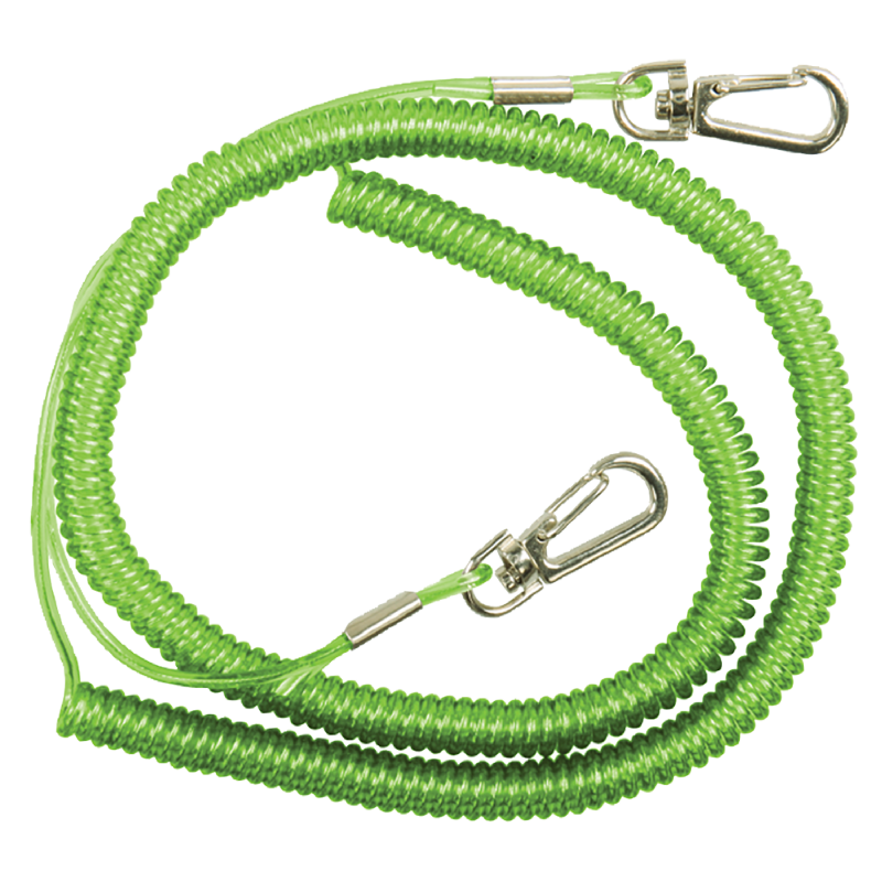 Safety Coil With Snap Lock 90-250cm - Littlehampton Angling ltd