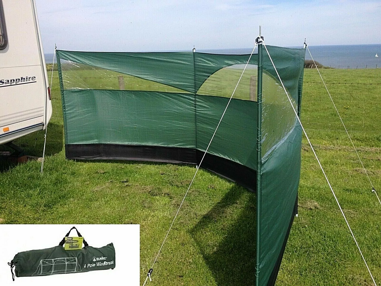 Summit 4 Pole Windbreak - Littlehampton Angling ltd
