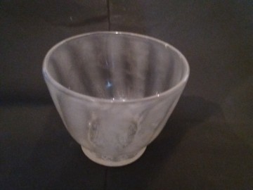 Andries Copier • Craquelé vaas Wit 1950 • Leerdams glas - Glaskunst Art