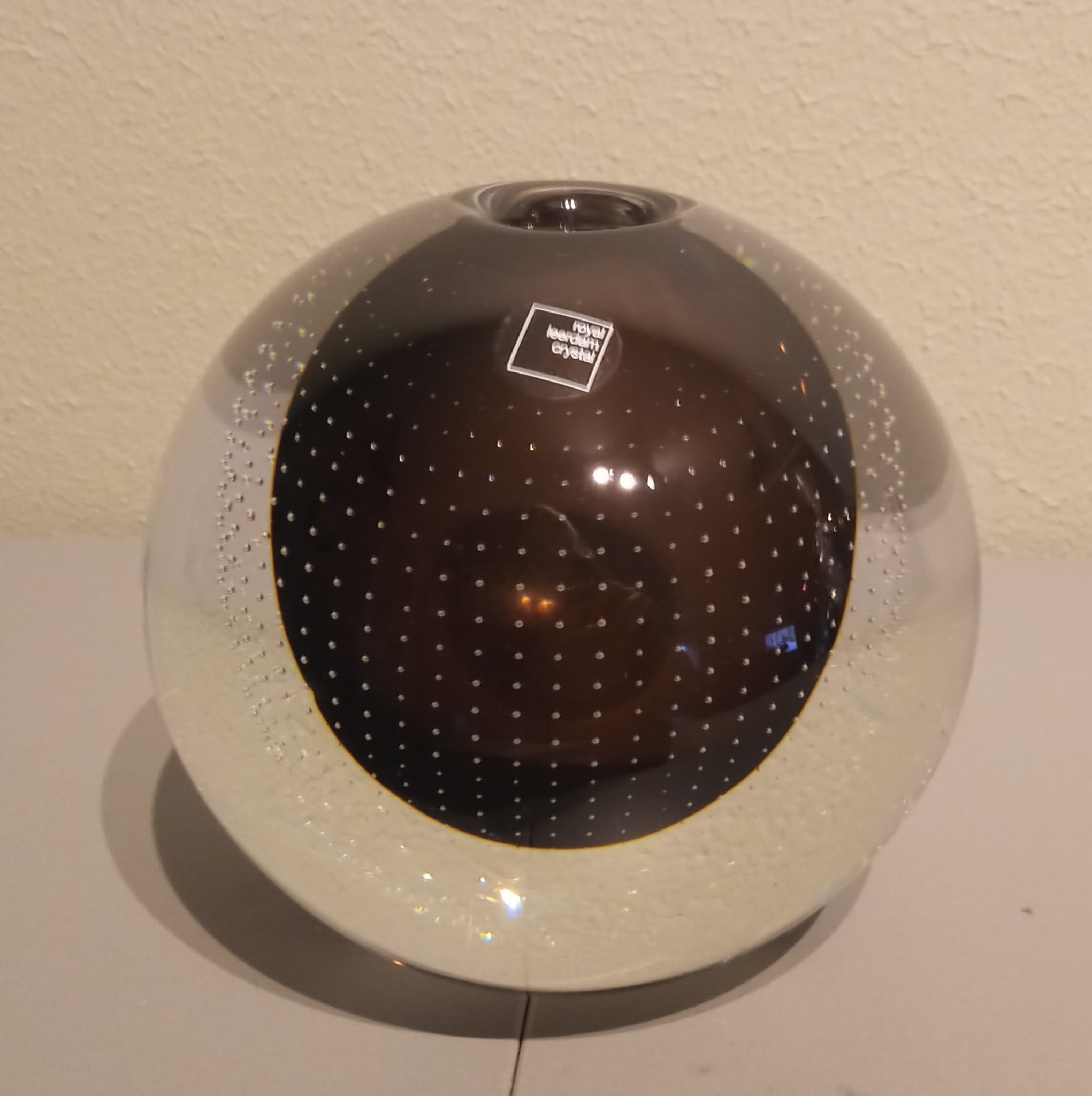 Andries Dirk Copier • Leerdam spijkerbol Retro - Glaskunst Art