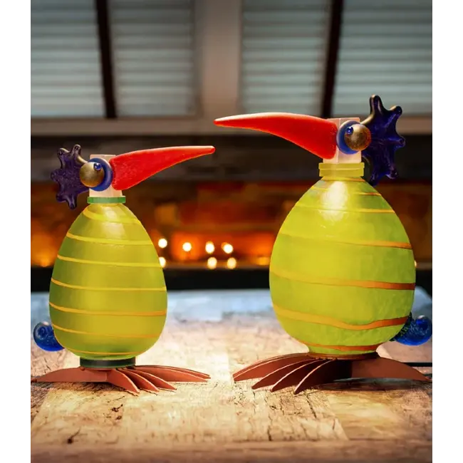 Borowski glasobject/tuinbeeld Gonzo lime | Borowski Glass - Glaskunst Art