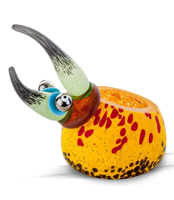 Borowski Glas schaal Herkules geel | Borowski Studio Line - Glaskunst Art