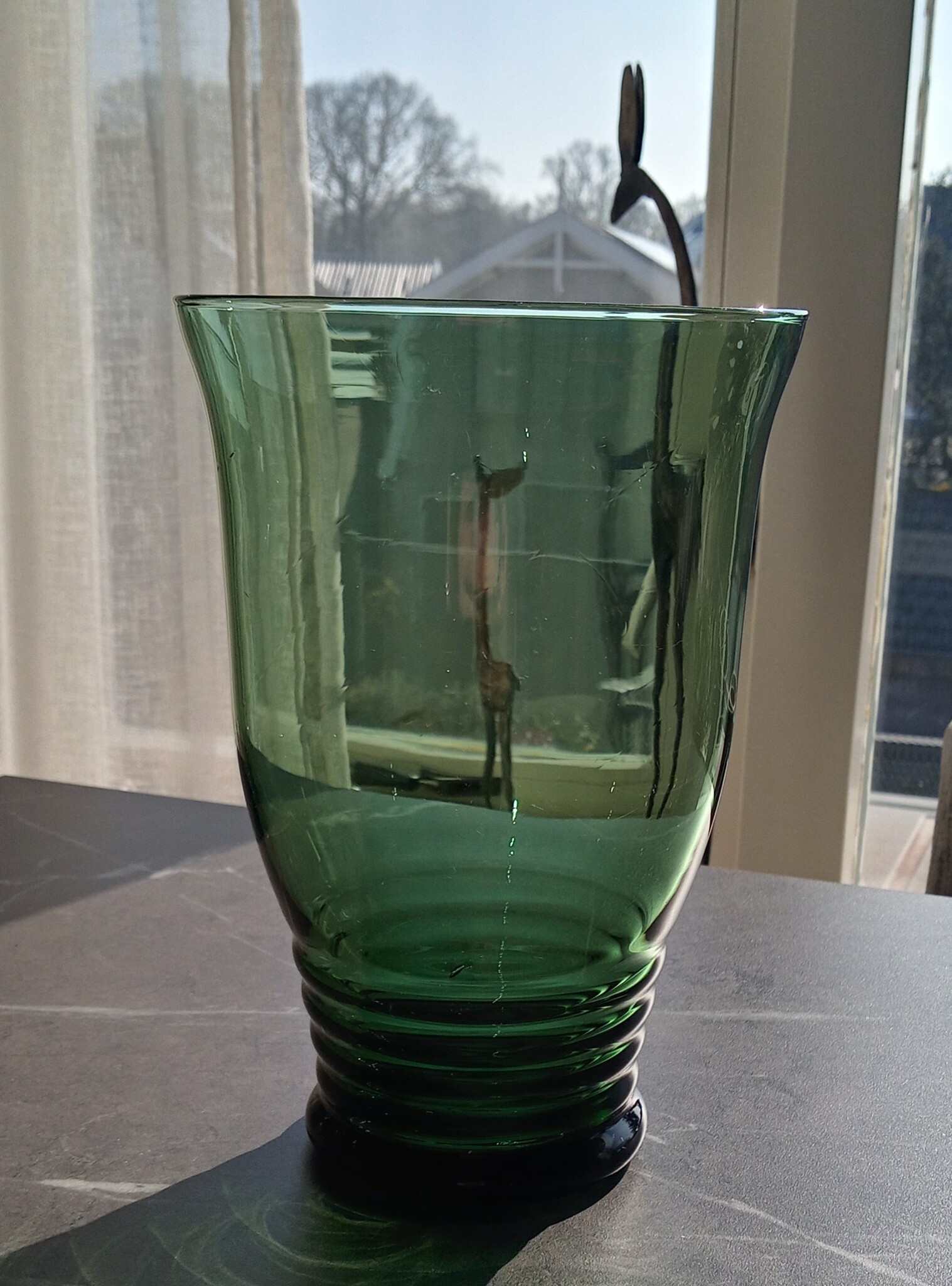 Andries Copier • groene vaas huishoudserie | Leerdam glaskunst ...