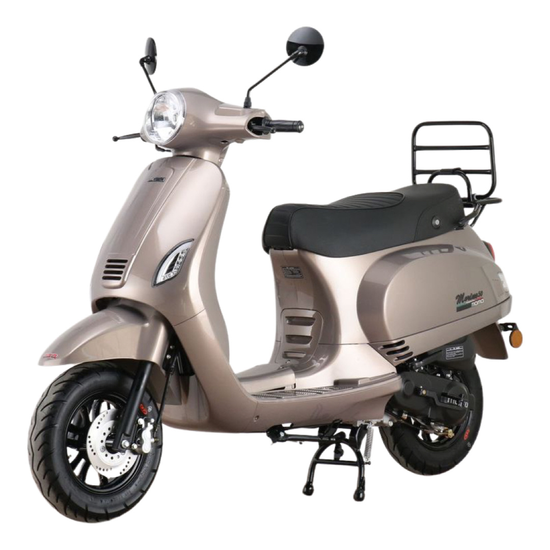 MOMO Morino E4 smokey silver - DAB scooters & Motoren B.V.