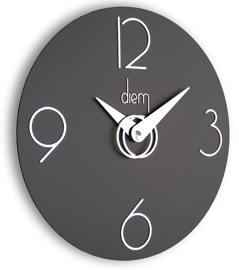 Incantesimo Collectie Italiaans Design Wandklok Diem GREY 40CM - www ...