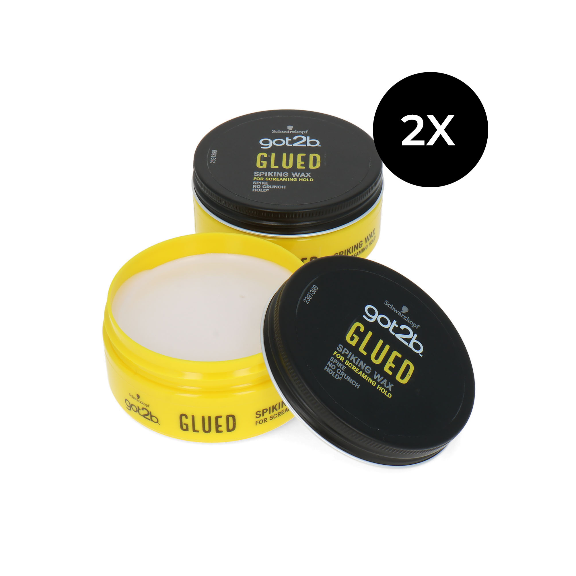 Schwarzkopf Got2b Glued Spiking Wax - 2 x 75 ml en ligne chez Blisso