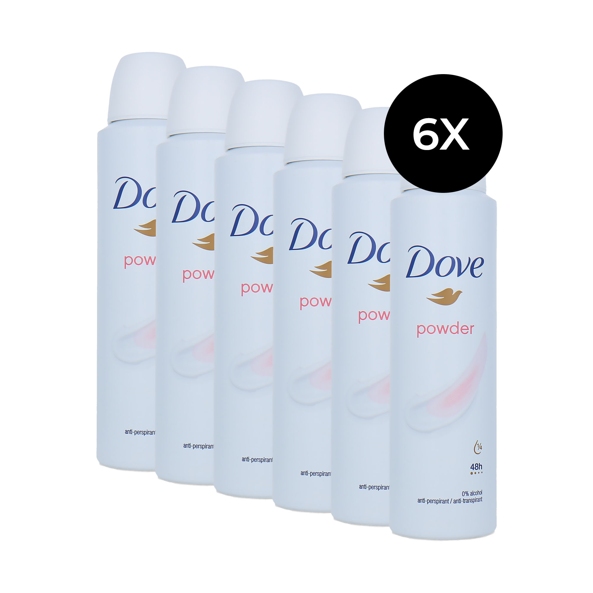 Dove Powder Deodorant Spray - 6 x 150 ml en ligne chez Blisso