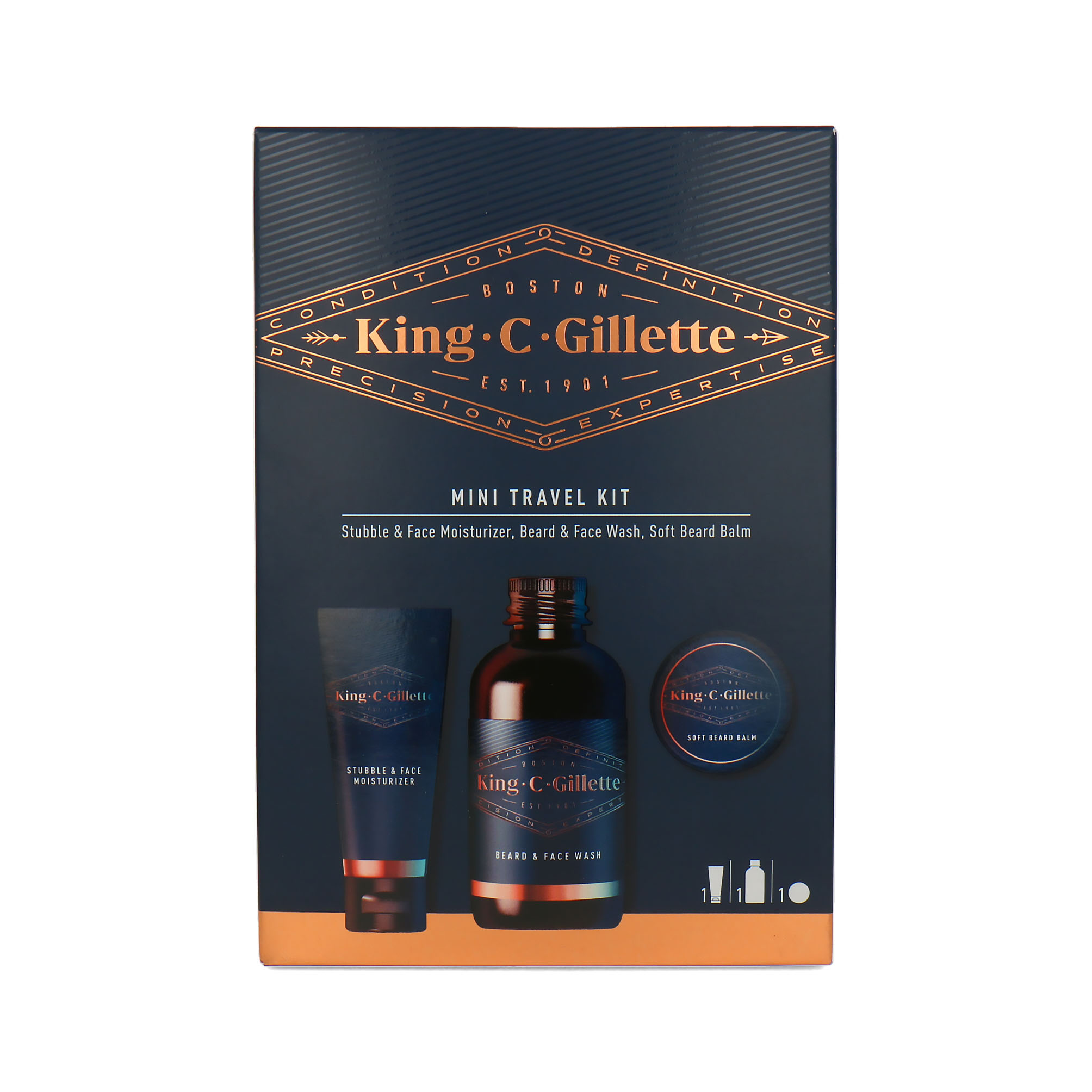 Gillette King C Mini Travel Kit en ligne chez Blisso