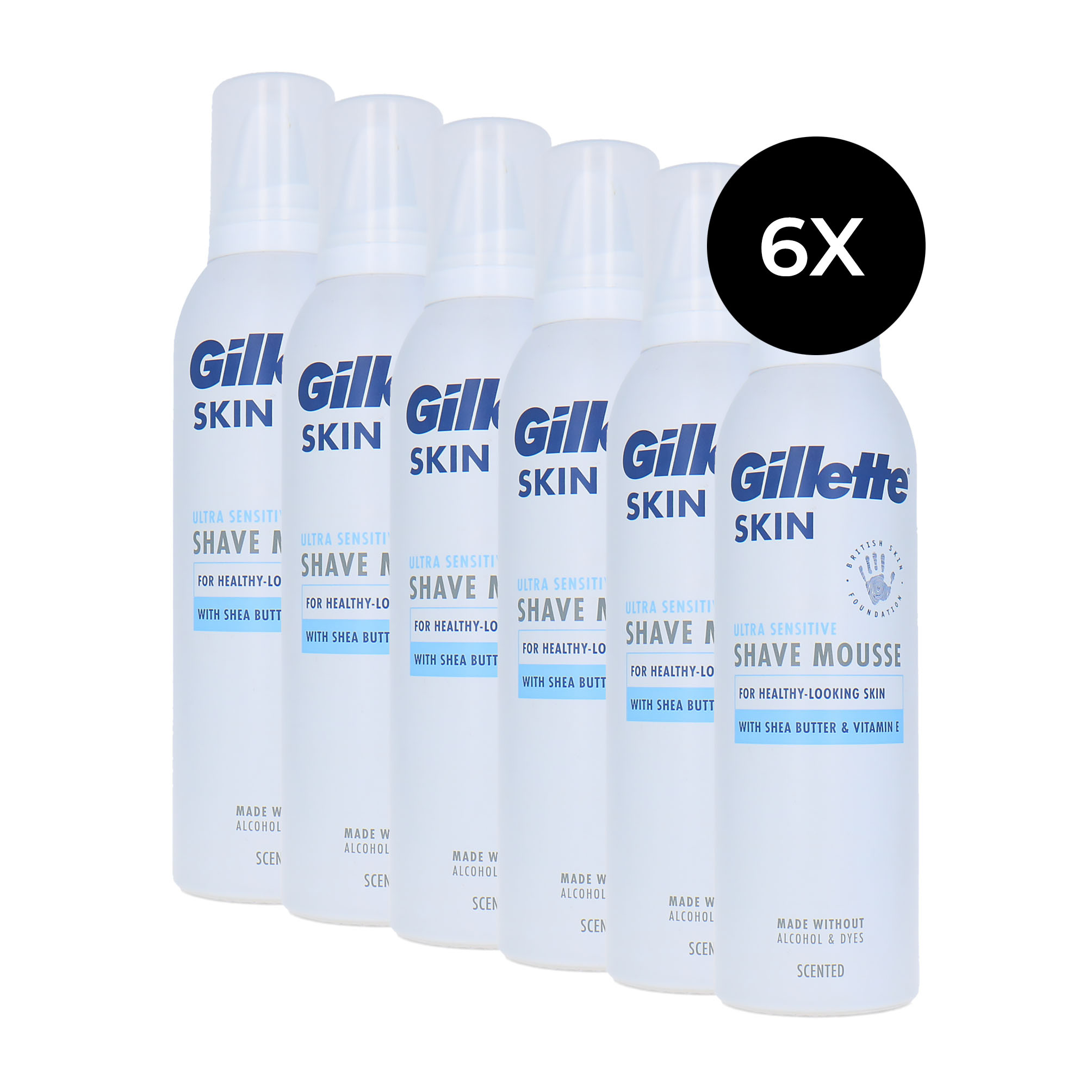 Gillette Ultra Sensitive Shave Mousse - 6 x 240 ml en ligne