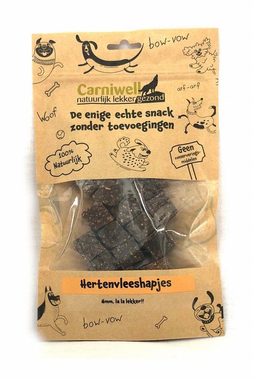 Carniwell Hertenvleeshapjes 130g - Brondler