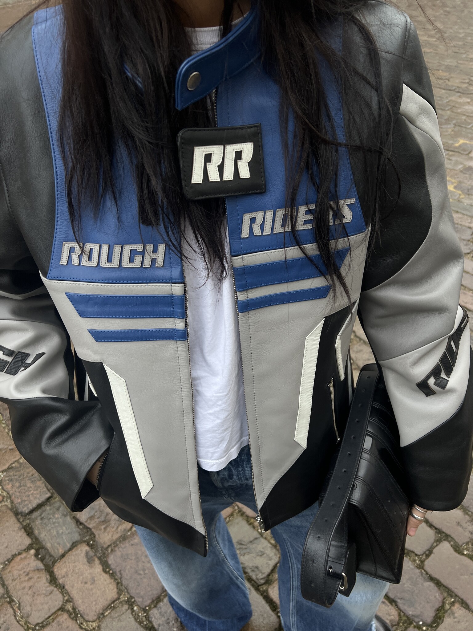RR Leather Biker Jacket - Rough Riders