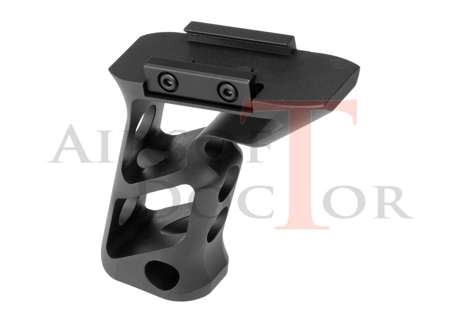 CNC Picatinny Long Angled Grip - Black - Airsoft Doctor BV