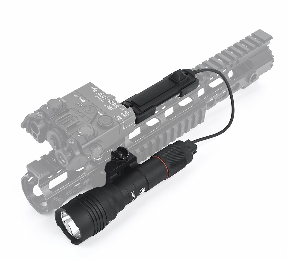 Led Flashlight 500 Lumens (Strobo) - Black - Airsoft Doctor BV