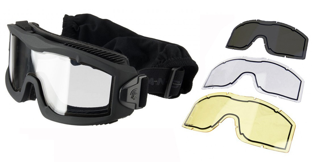 AERO Series Thermal Goggle / 3 lenses - Black - Airsoft Doctor BV