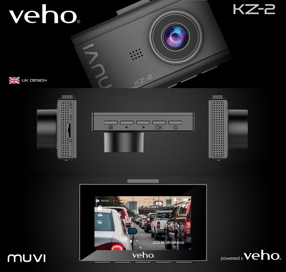 Veho Muvi KZ-2 Pro Drivecam 4K Dashcam - (VDC-003-KZ2)
