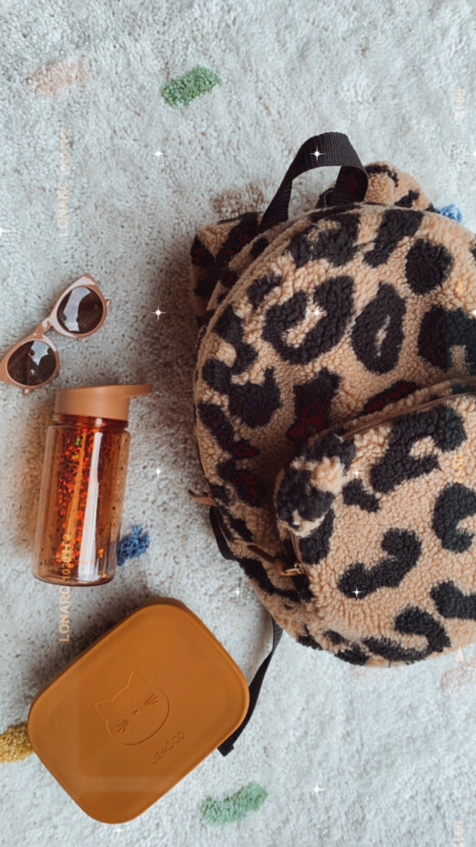 Petit Monkey Backpack Teddy Leopard - Lazy Lama Kids Conceptstore