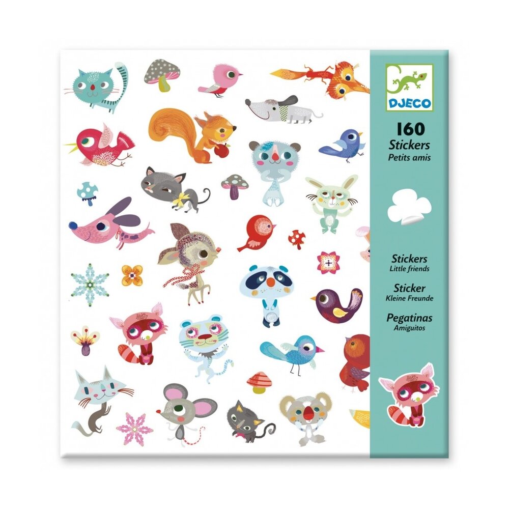 Djeco Stickers Kleine Dieren | 160 stuks - Lazy Lama Kids Conceptstore