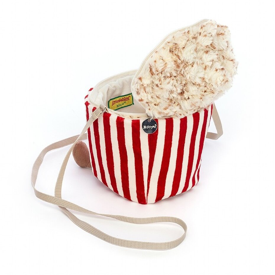 Jellycat Amuseable Popcorn Bag Tasje - Lazy Lama Kids Conceptstore
