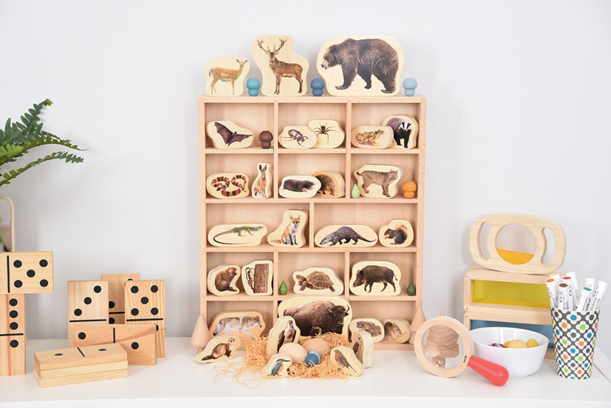 Tickit Houten sorteerbak met 14 vakken - Lazy Lama Kids Conceptstore