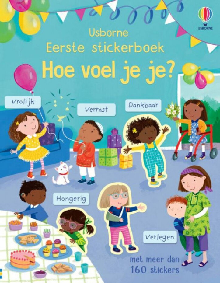 Eerste stickerboek - Hoe voel je je? - Lazy Lama Kids Conceptstore