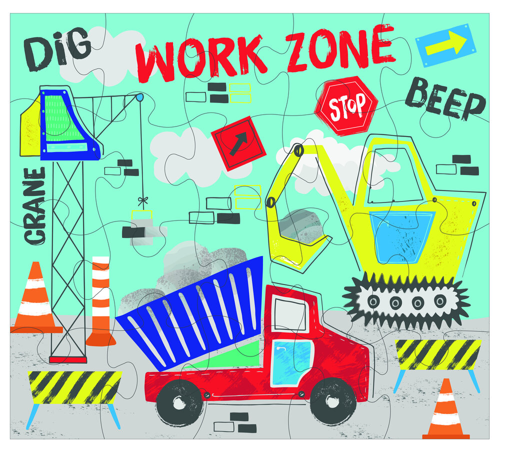 Floss & Rock Puzzel Construction (20 stukjes) - Lazy Lama Kids Conceptstore