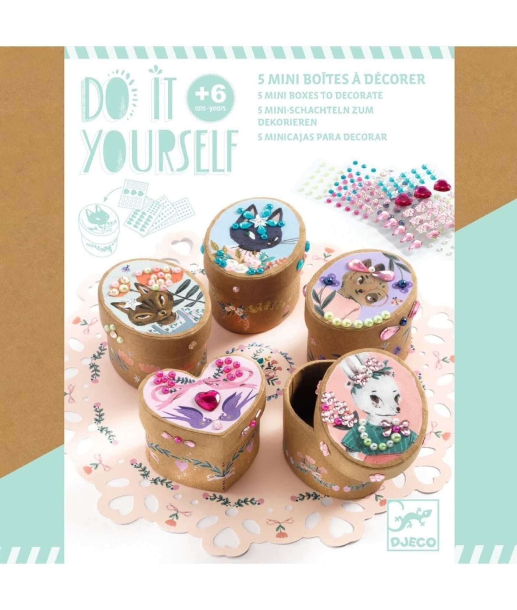 Knutselset Mini doosjes maken - Lazy Lama Kids Conceptstore