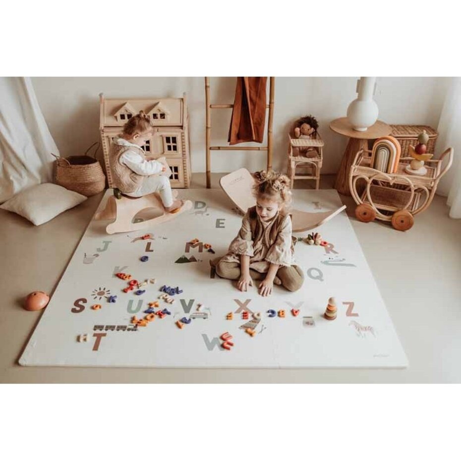 Play & Go Foam Puzzel Speelmat alfabet - Lazy Lama Kids Conceptstore