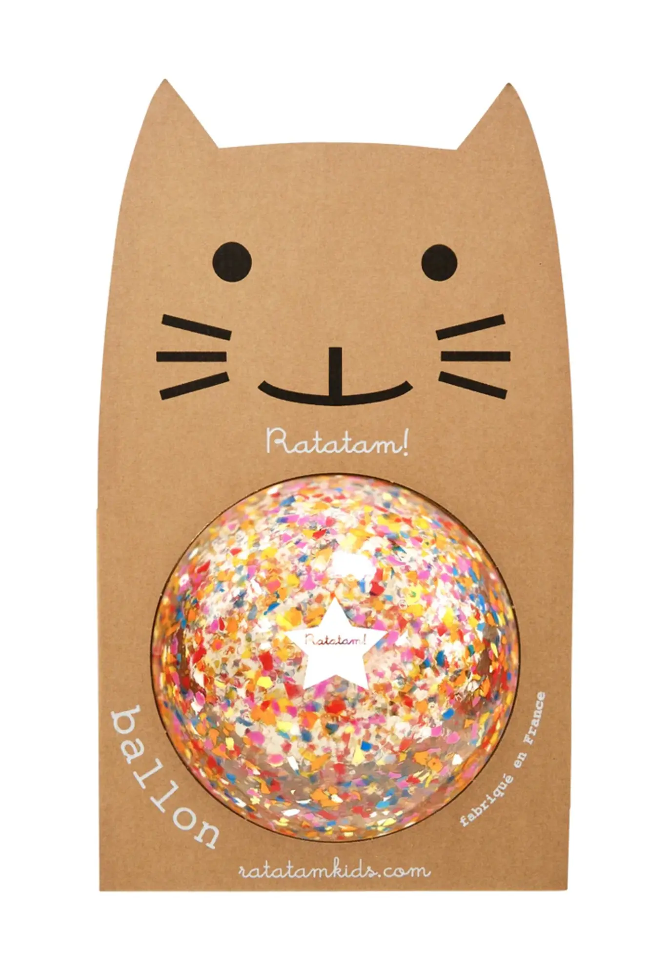 Ratatam Confetti balls cat 22cm - Lazy Lama Kids Conceptstore