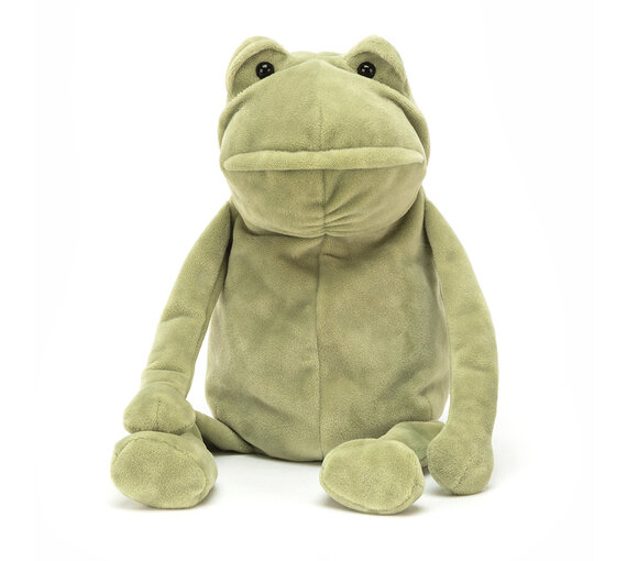 Jellycat Fergus Frog – Lang, zacht & relaxed - Lazy Lama Kids Conceptstore