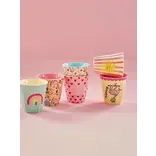 Rice Melamine Beker set van 6 Funky Prints Pink - Lazy Lama Kids ...