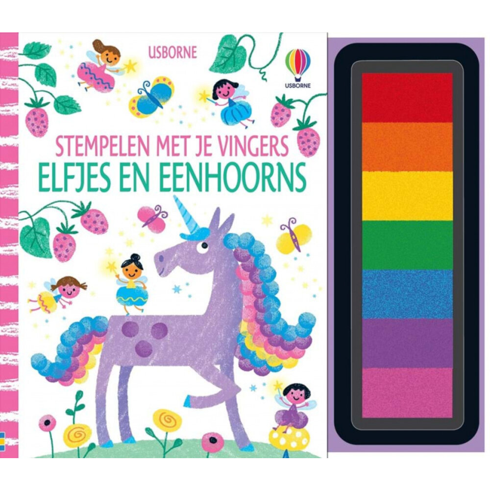 Stempelen met je vingers - Eenhoorns en Elfjes - Lazy Lama Kids ...
