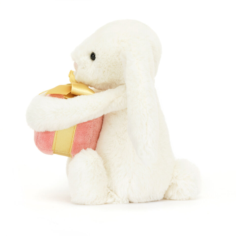 Jellycat Bashful Bunny with Present Little - Lazy Lama Kids Conceptstore