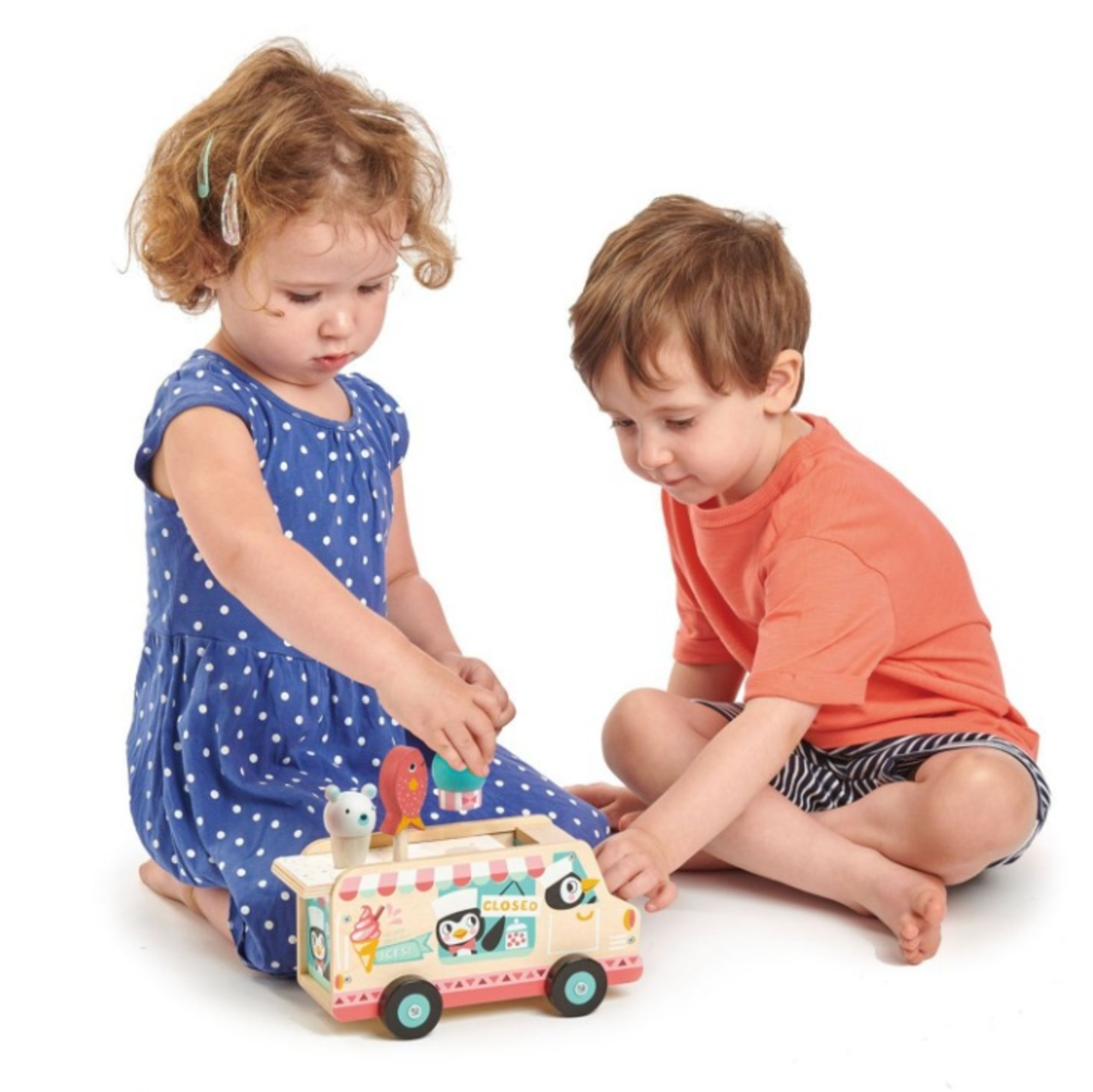 Tender Leaf ToysHouten Pinguïn's IJskarretje - Lazy Lama Kids Conceptstore