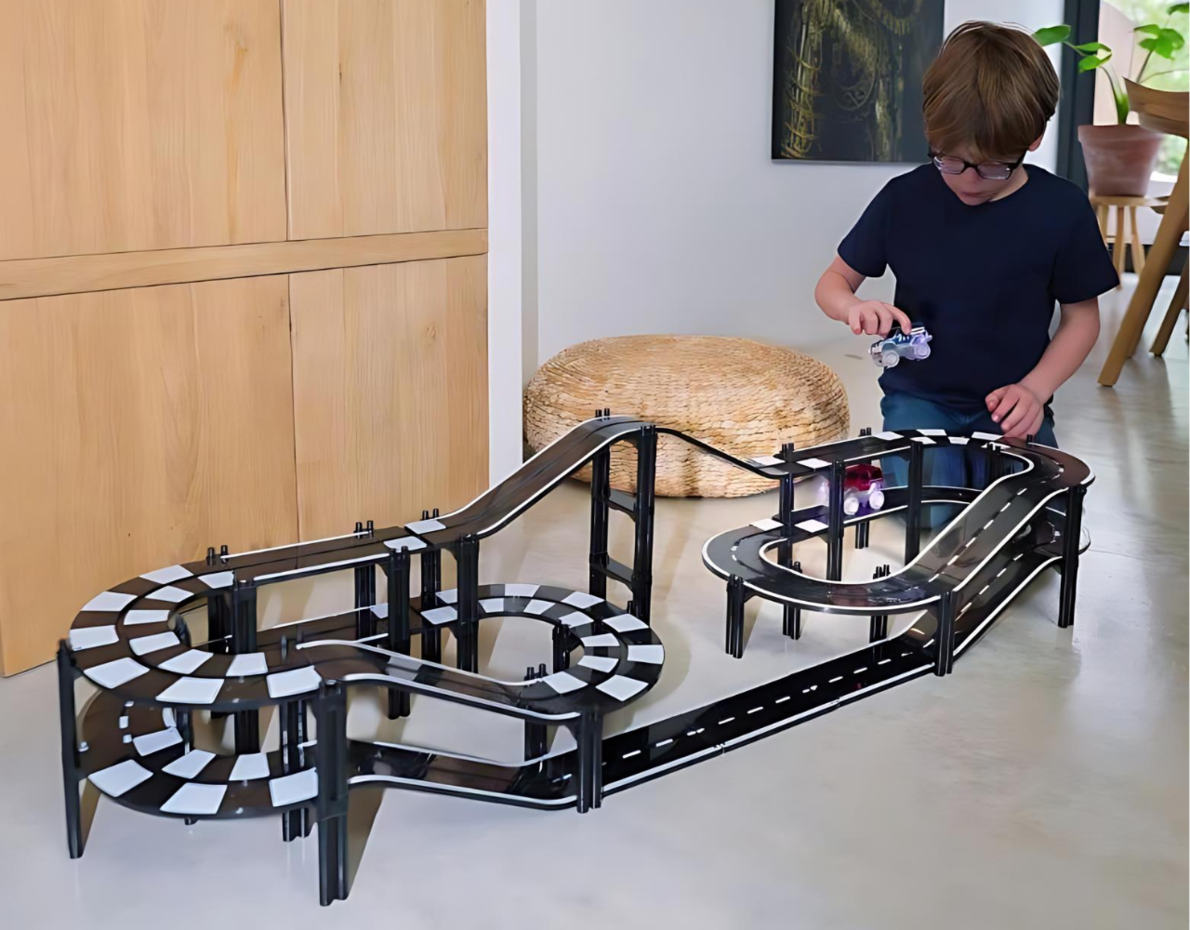 Coblo Racebaan Zwart – Bouw Je Eigen Circuit! - Lazy Lama Kids Conceptstore