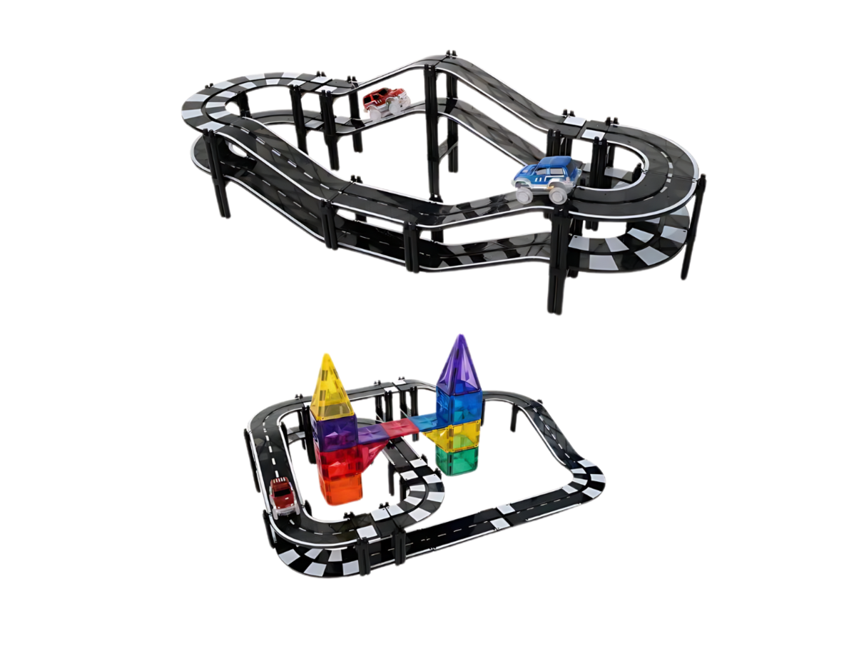 Coblo Racebaan Zwart – Bouw Je Eigen Circuit! - Lazy Lama Kids Conceptstore