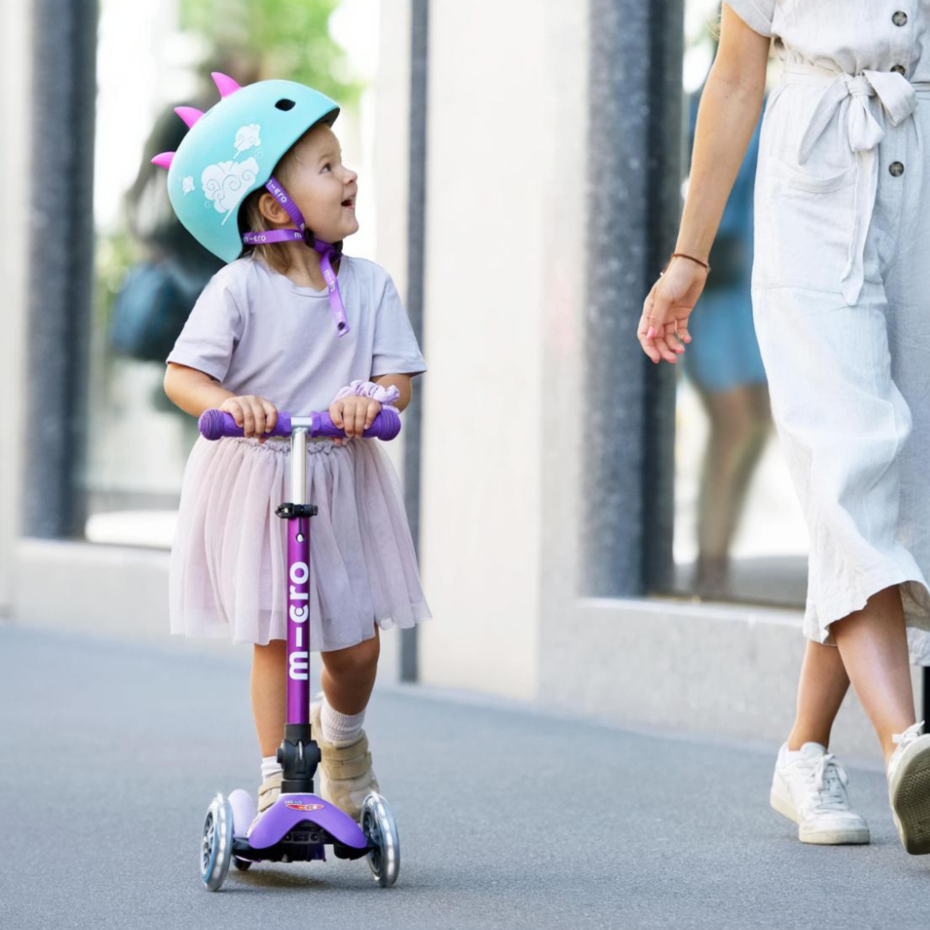 Micro Step Mini Inklapbaar LED Paars - Lazy Lama Kids Conceptstore