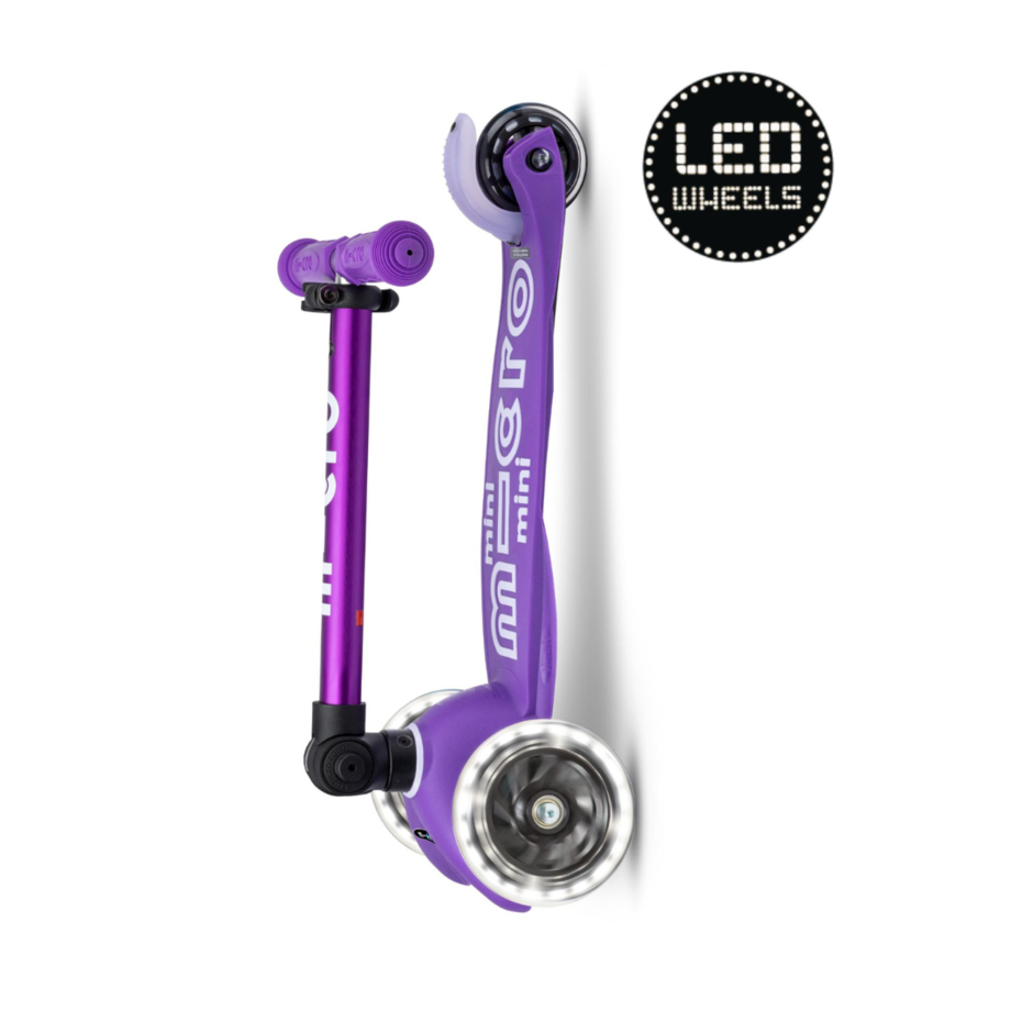 Micro Step Mini Inklapbaar LED Paars - Lazy Lama Kids Conceptstore