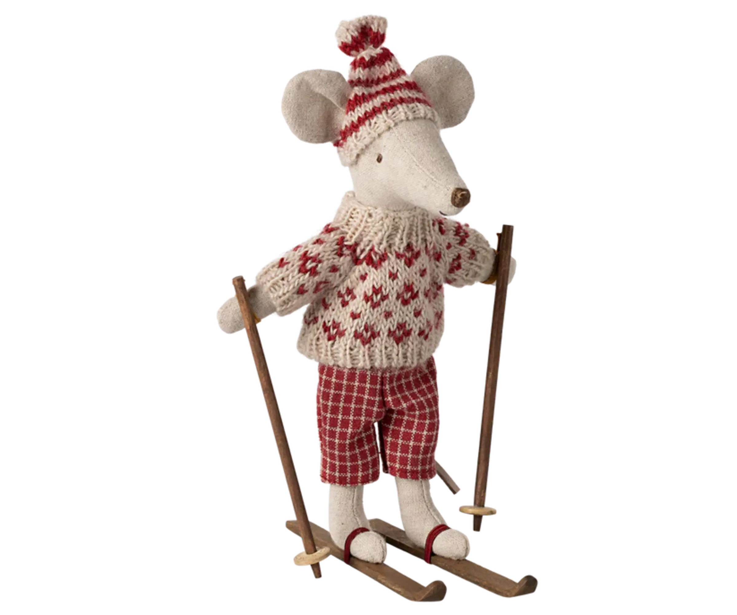 Maileg Winter Mouse met Ski set Moeder Muis - Lazy Lama Kids Conceptstore