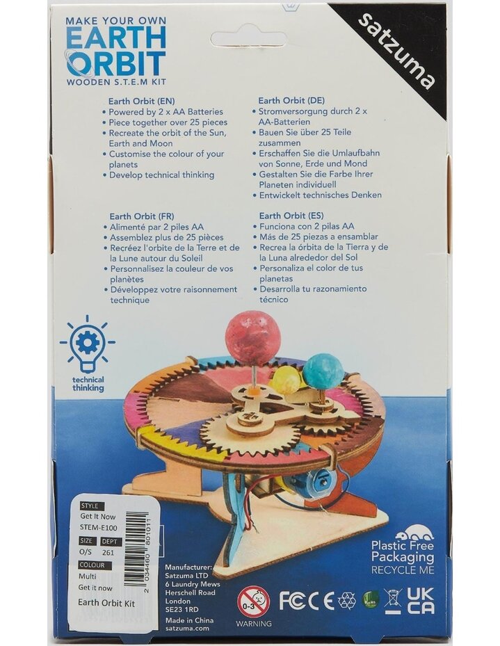 Bouw je eigen bewegend zonnestelsel – DIY set - Lazy Lama Kids Conceptstore