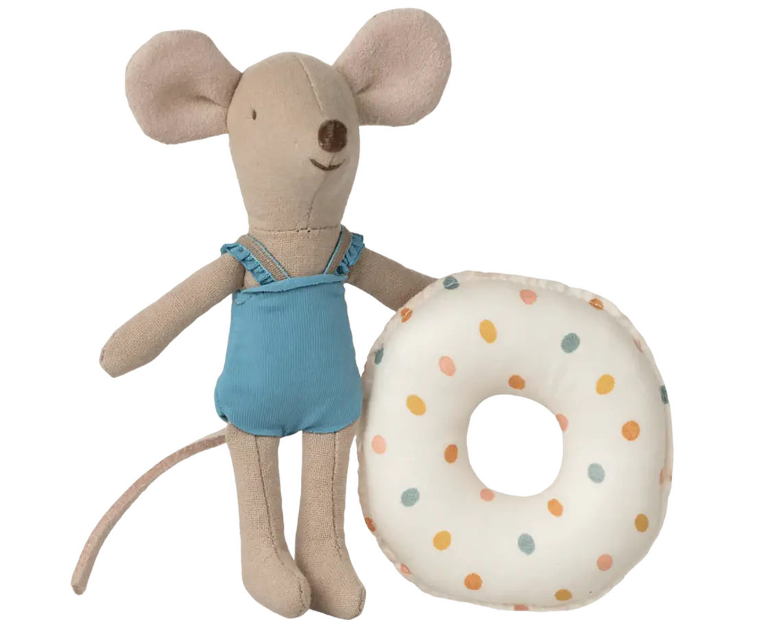 Maileg Beach Mouse with Float Multi Dot - Lazy Lama Kids Conceptstore