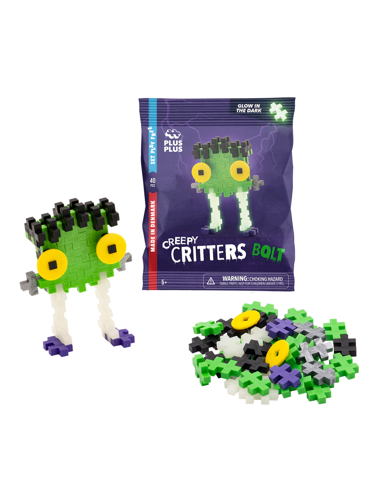 Plus Plus Creepy Critters Bolt - Lazy Lama Kids Conceptstore
