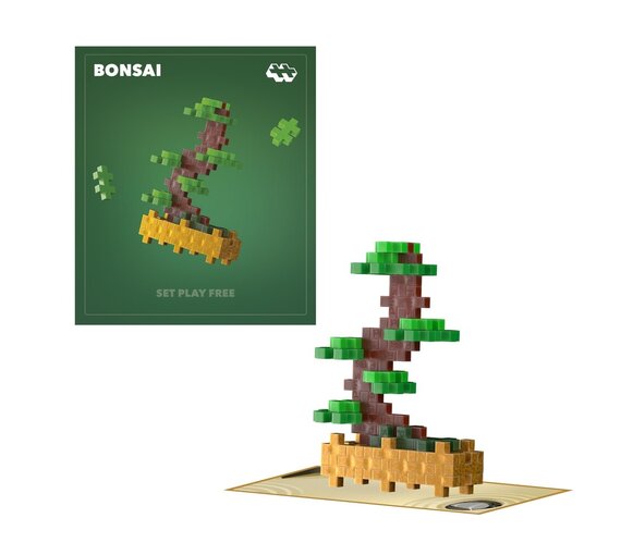 Plus Plus Plant Packs - Green Bonsai - Lazy Lama Kids Conceptstore