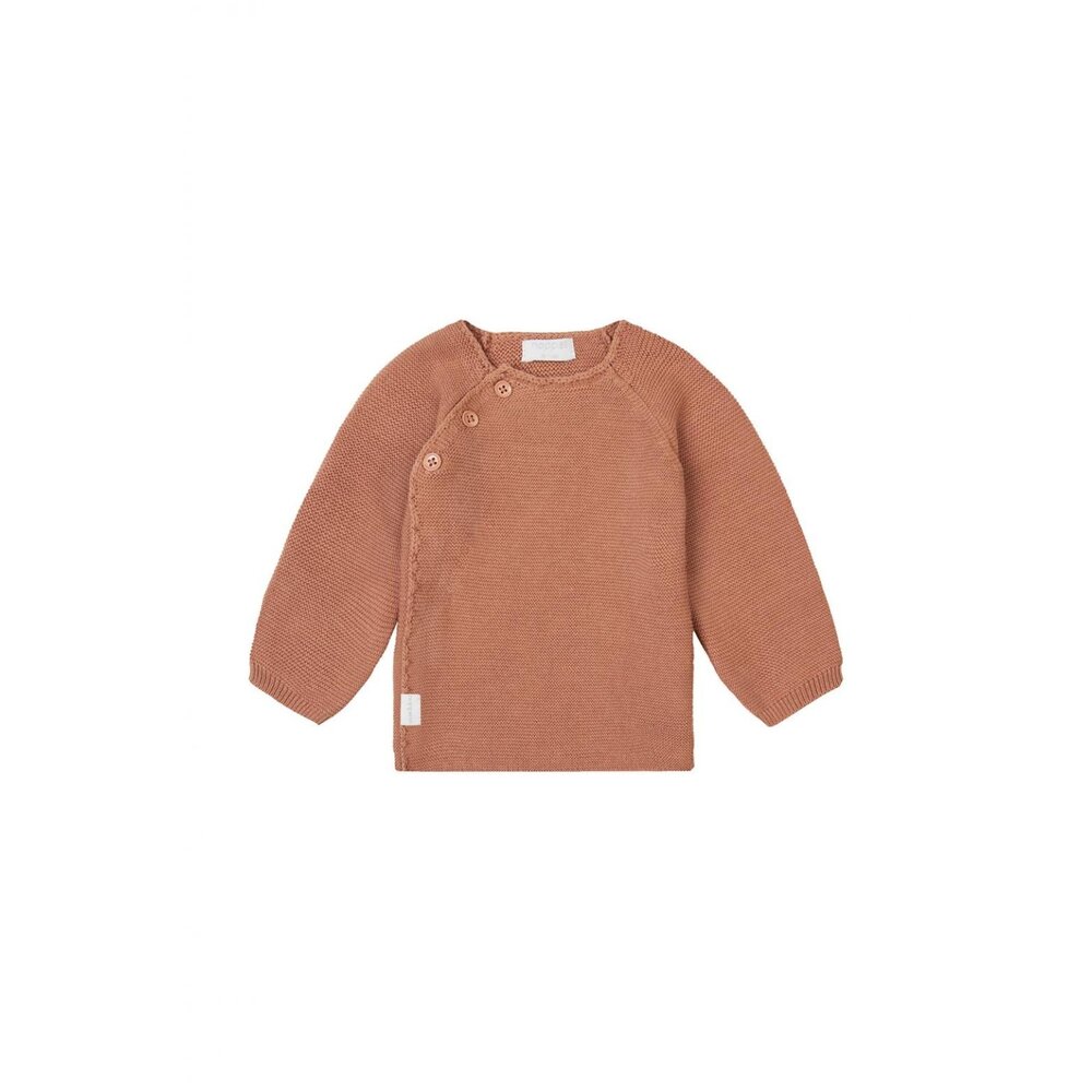 Noppies Cardigan Pino Knit LS Café a Lait - Lazy Lama Kids Conceptstore