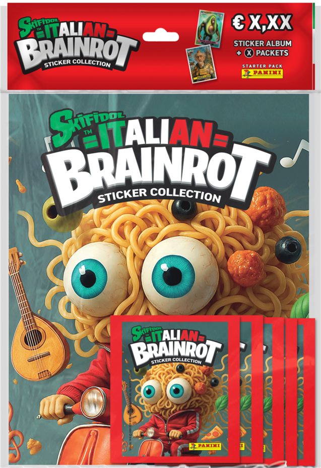 Panini Italian Brainrot Starter Pack - Lazy Lama Kids Conceptstore
