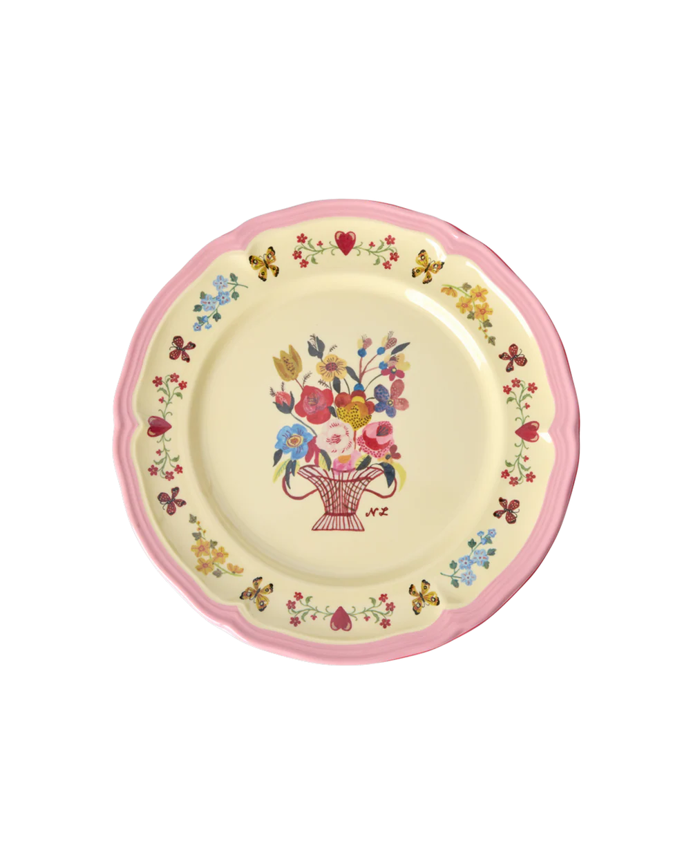 Rice Melamine Bord Vintage Nathalie Lété Pink - Lazy Lama Kids Conceptstore