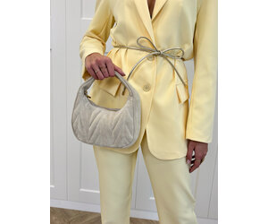 Tas suède beige | Crossbody tas - Famous Store