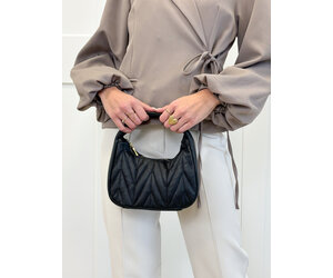 Tas leer zwart | Crossbody tas - Famous Store