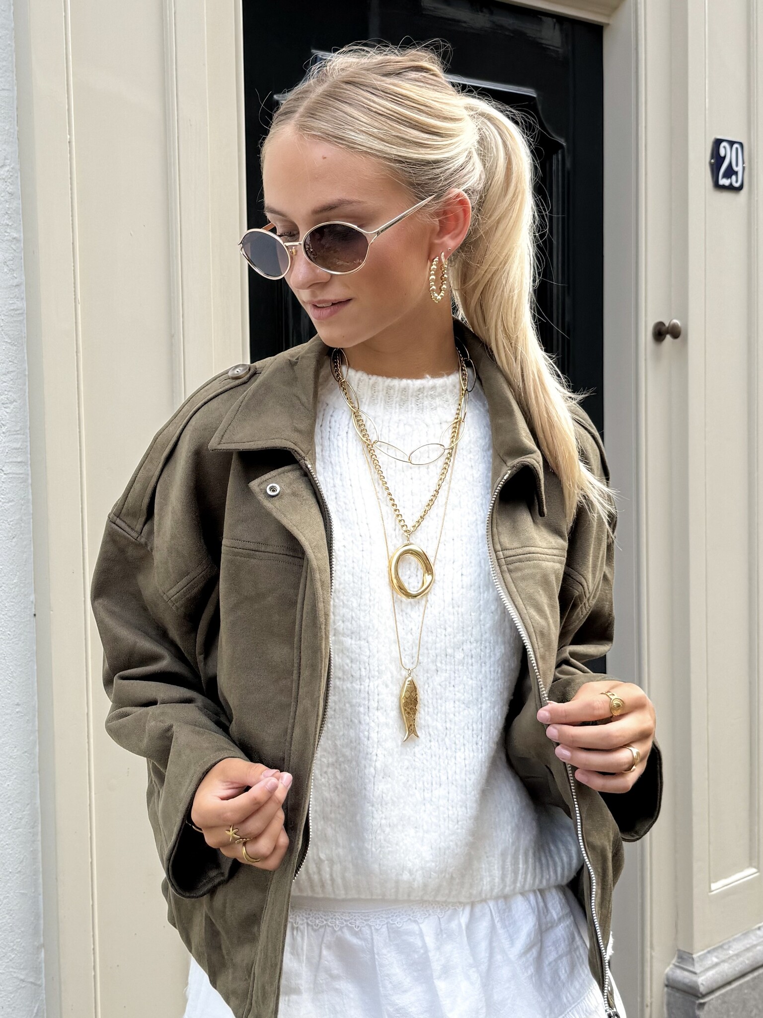 Sugar loop ketting | Gouden ketting met bedel - Famous Store