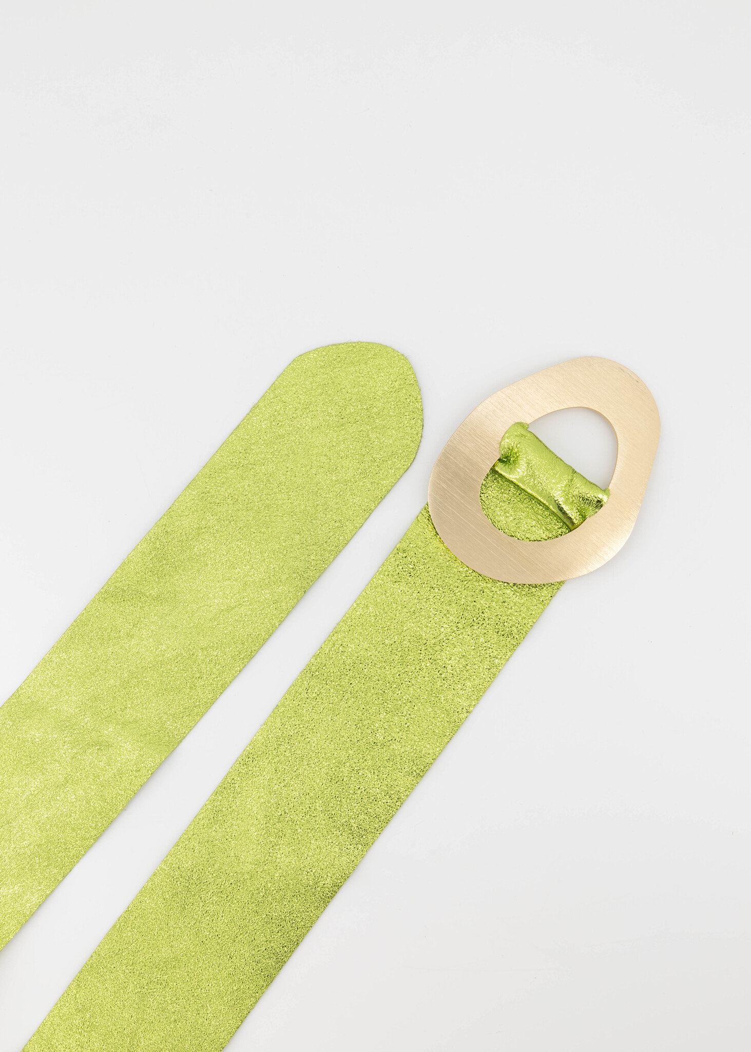 Waist belts | Sulan - Metallic - Waist belts - Green - Appelgroen L518 ...